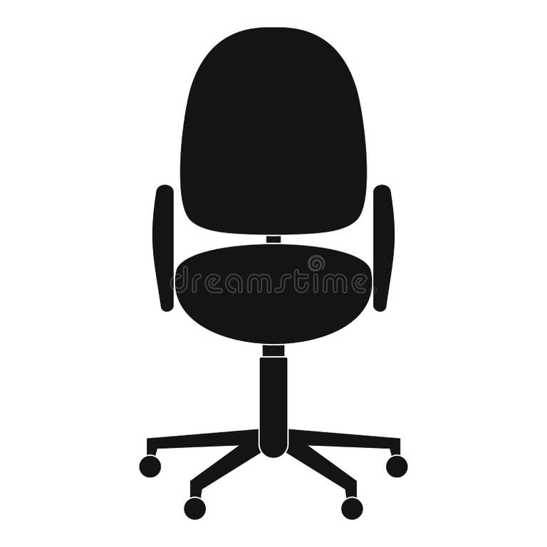 Work Chair Icon, Simple Style. Stock Vector - Illustration of ...