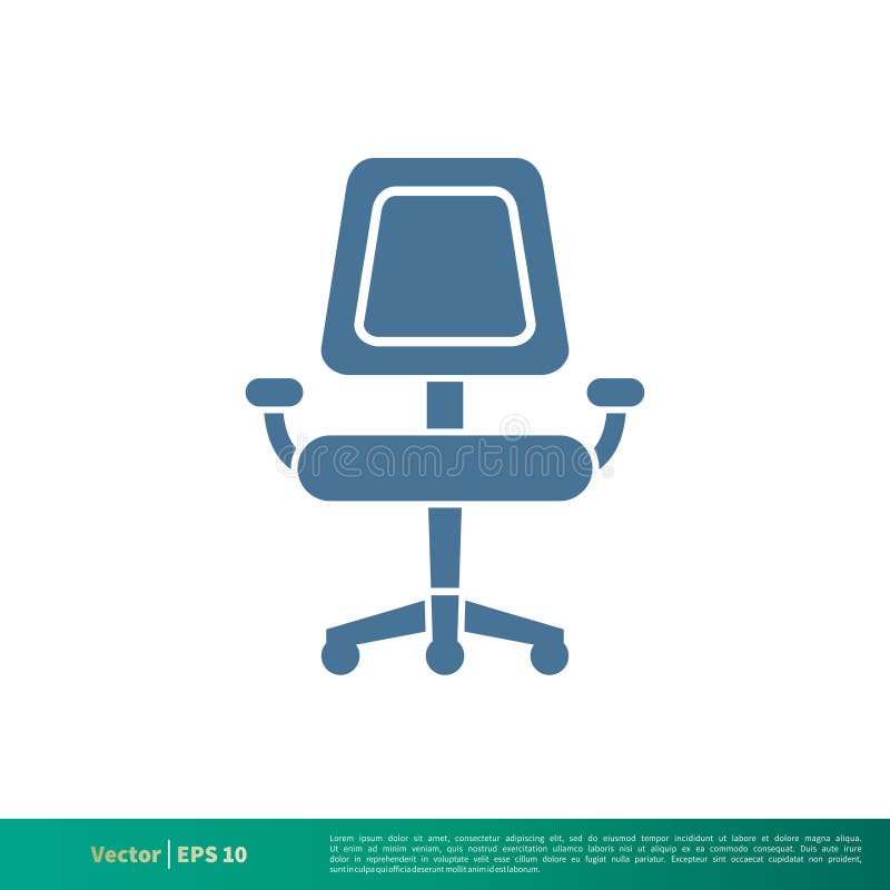 Work Chair Icon Vector Logo Template Illustration Design. Vector EPS 10 ...