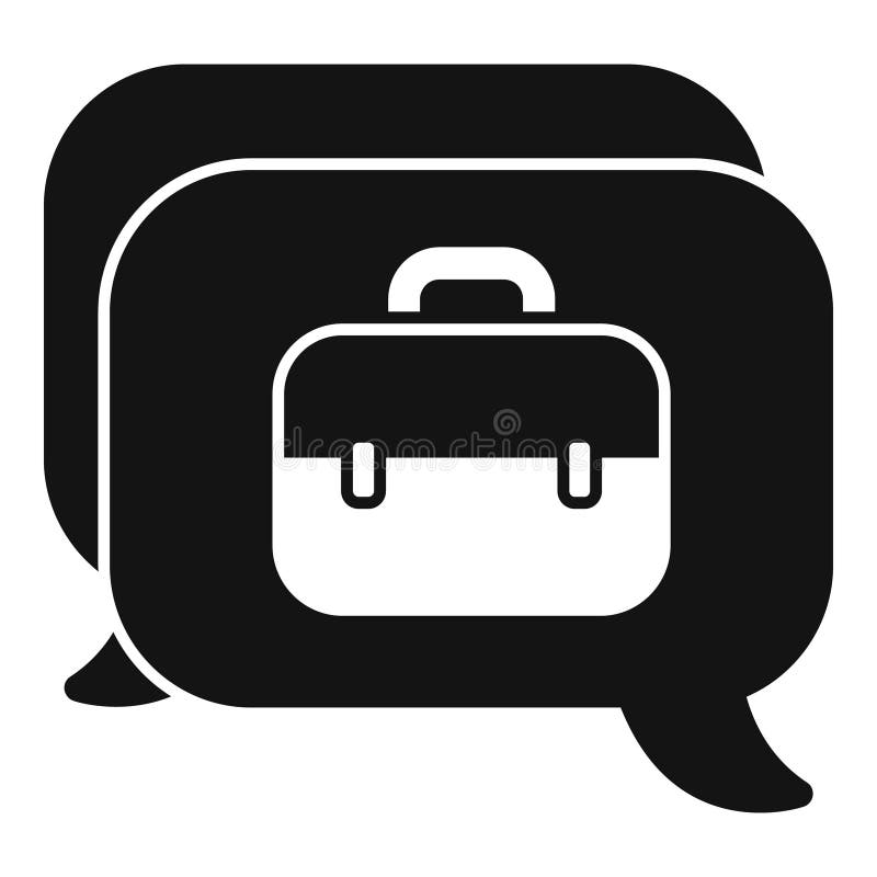 Work Chat Vacancy Icon Simple Vector. Applicant Top Expert Stock Vector ...