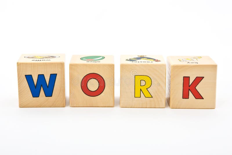 Work childrens blocks stock image. Image of basic, blocks - 4316467