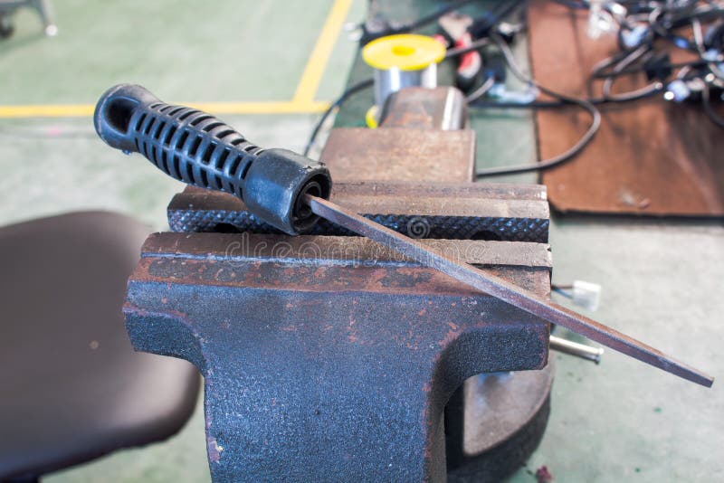 The Work clamp and tools stock photo. Image of steel - 95450736