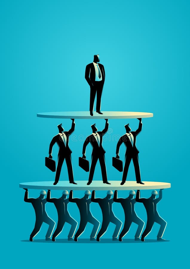 Work Class Pyramid stock vector. Illustration of multi - 195674245