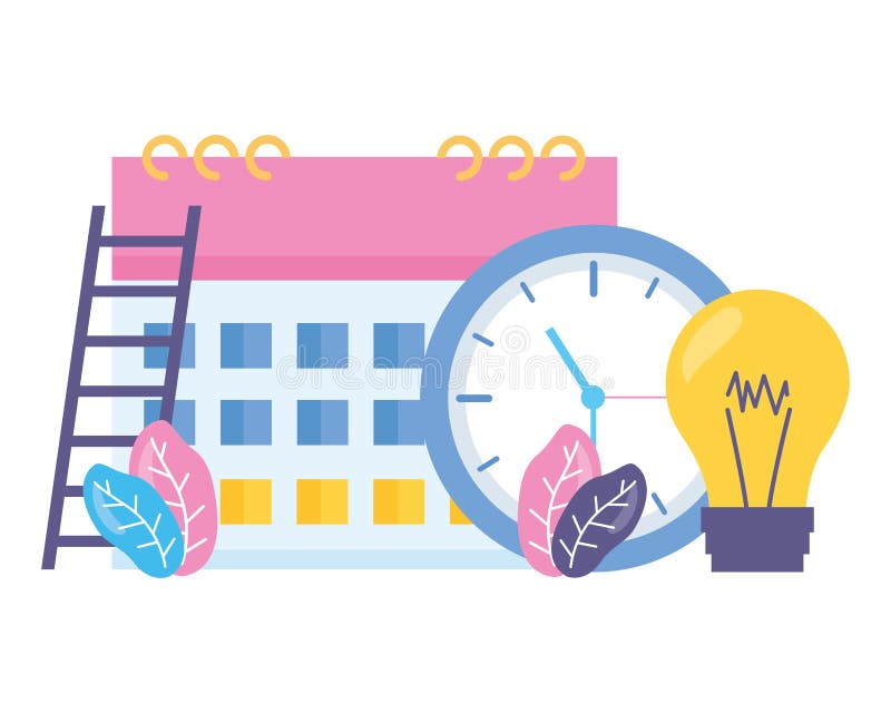 Work clock time stock vector. Illustration of office - 142742152