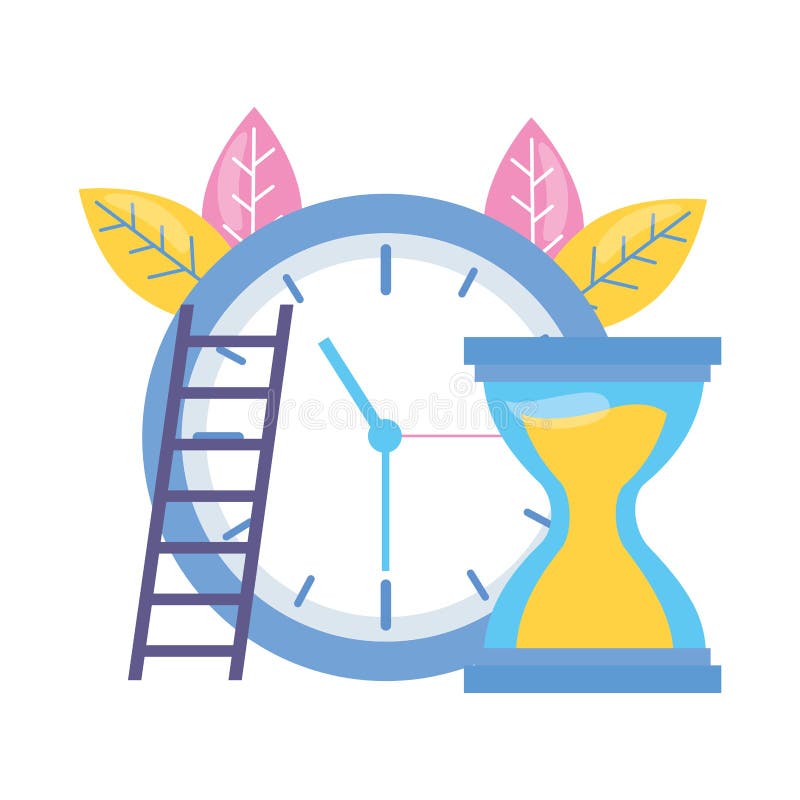 Work clock time stock vector. Illustration of office - 142742152