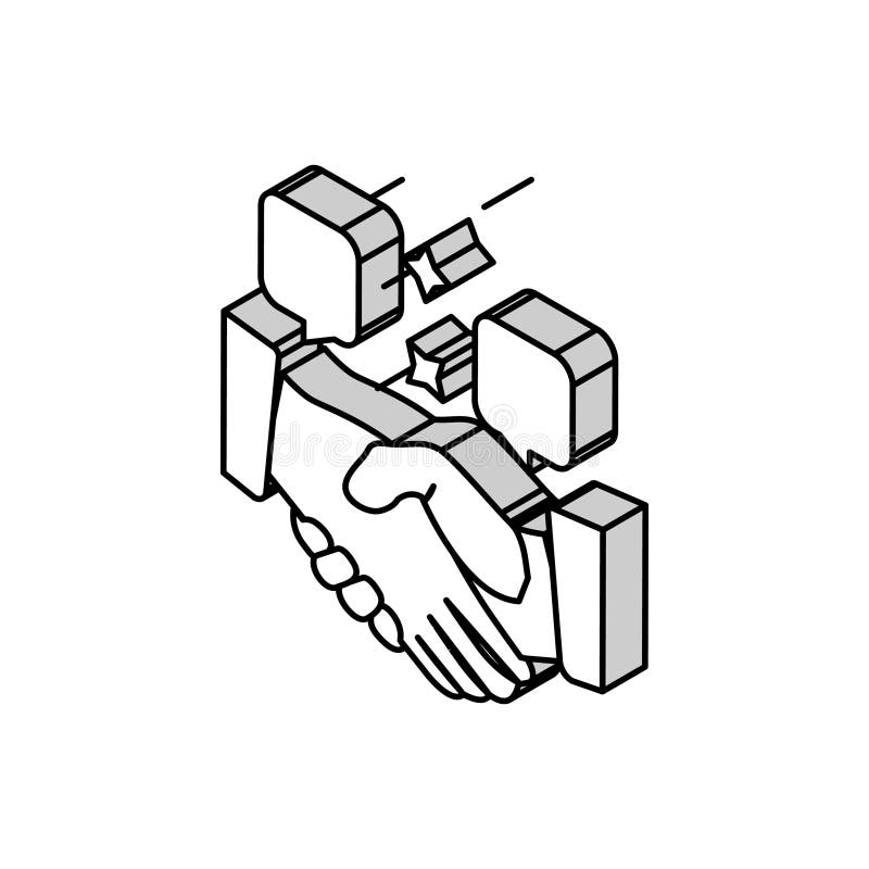 Work with a Coach Isometric Icon Vector Illustration Stock Vector ...