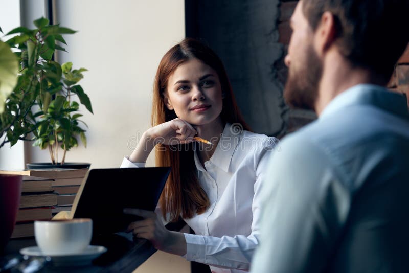 Work Colleagues Office Communication Technology Professionals Lifestyle ...