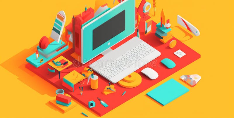 Red Desktop Technology Gadget Design Colours Web Business Background ...