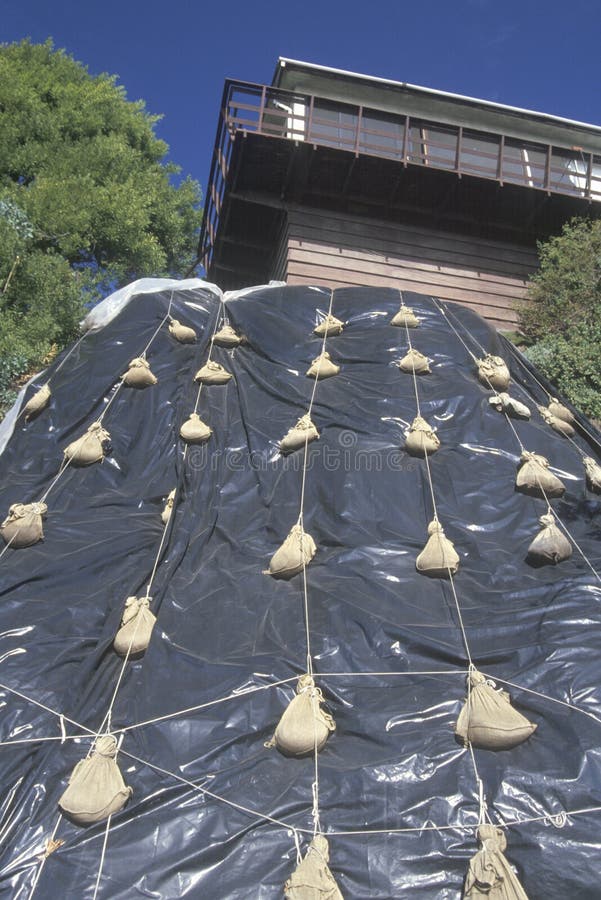 Work Completed To Protect Against Further Damage Editorial Photo ...