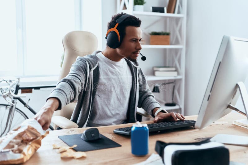 At work. stock image. Image of modern, hacker, home - 137392635