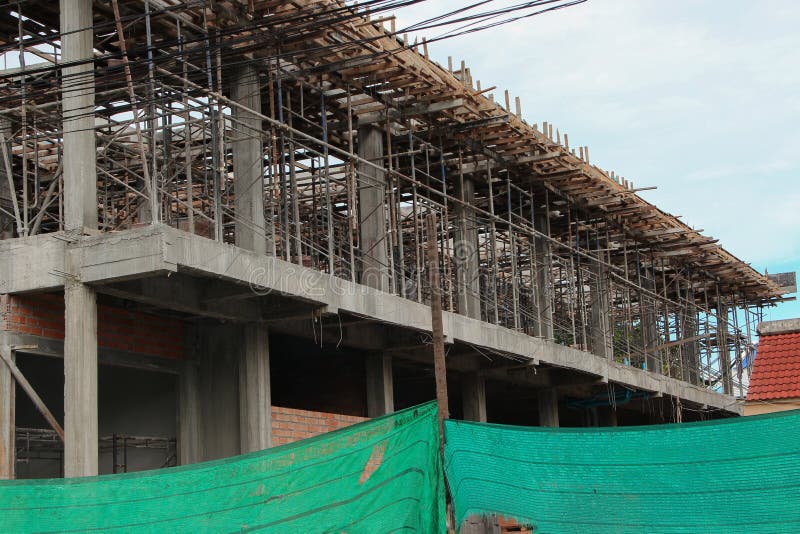 Work Construction in Building Site Workplace Stock Photo - Image of ...