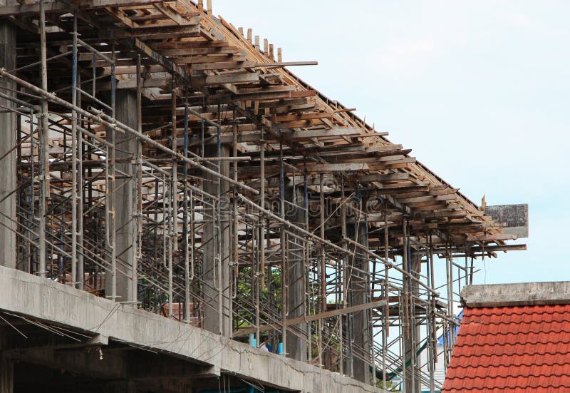 Work Construction in Building Site Workplace Stock Image - Image of ...
