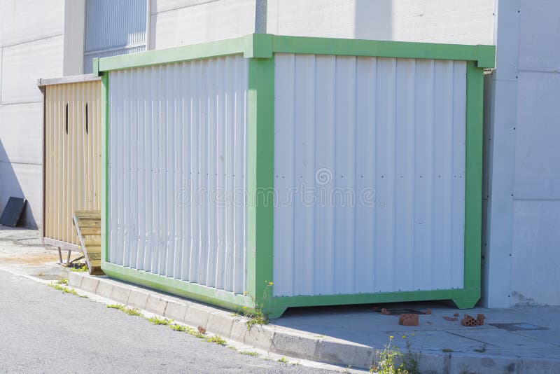 Work containers. stock photo. Image of walls, work, iron - 56914174