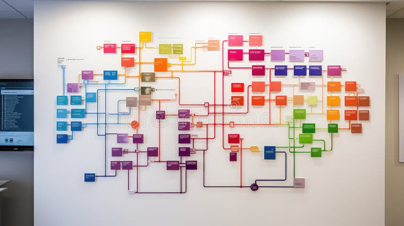 Work data flow chart stock illustration. Illustration of framework ...
