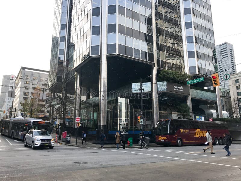 Work Day in Downtown Vancouver, BC Editorial Photography - Image of ...