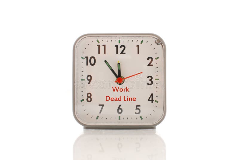 Work Dead Line stock image. Image of motivation, finish - 24775001