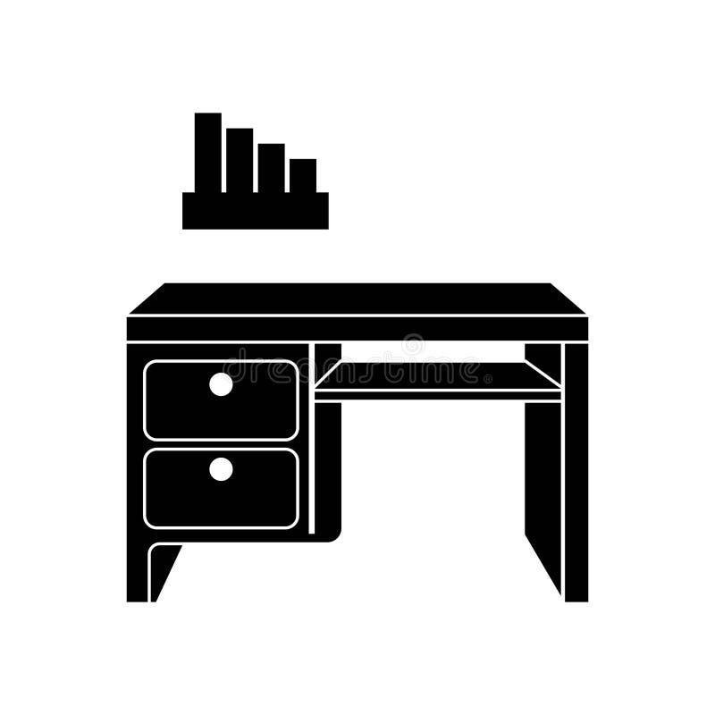 Work Desk Logo Icon,illustration Design Template Stock Vector ...