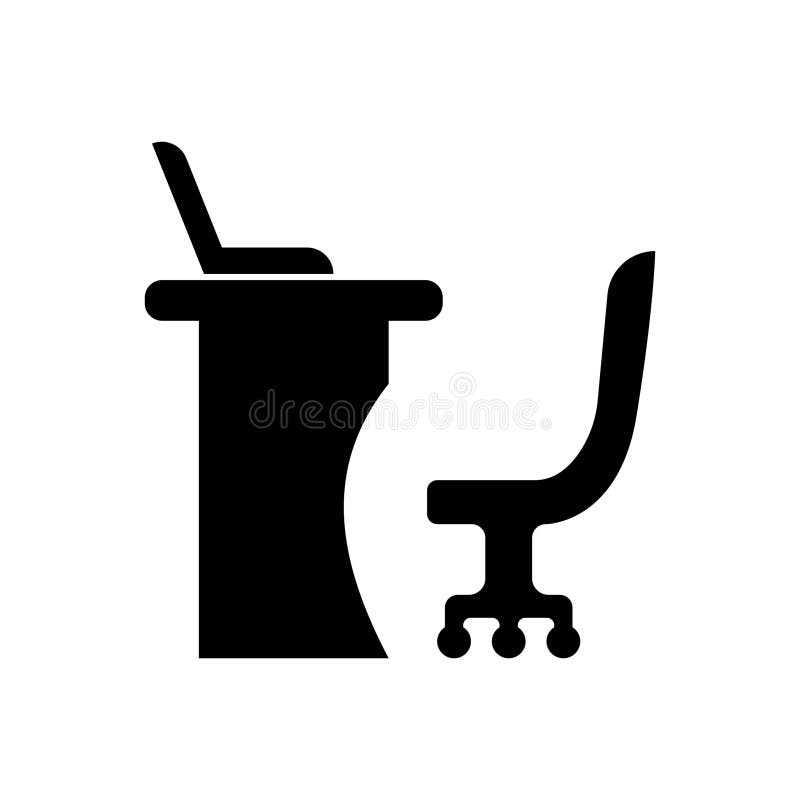 Work Desk Logo Icon,illustration Design Template Stock Vector ...