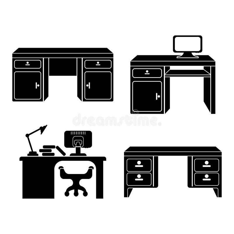 Desk Work Pictogram Stock Illustrations – 4,899 Desk Work Pictogram ...