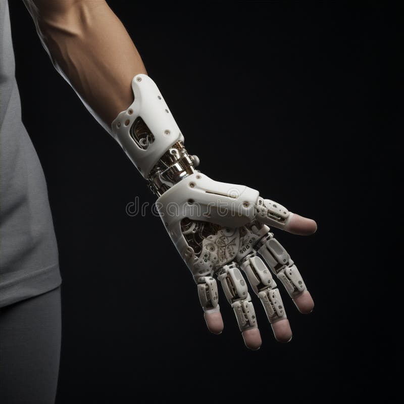 Robotic Futuristic Business People Technology Cyborg Artificial Human ...