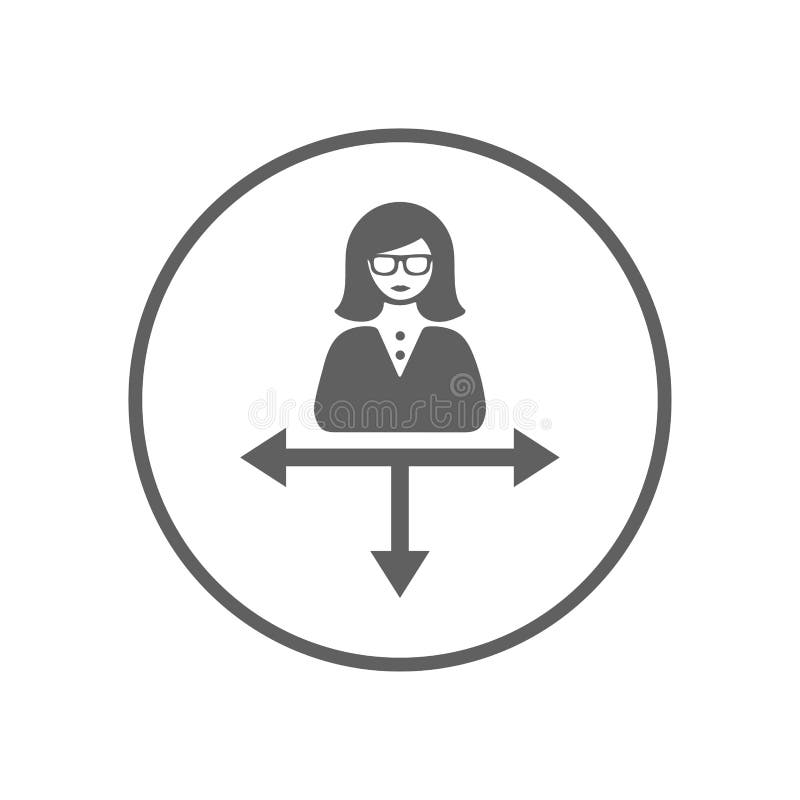Work, Direction Icon / Gray Vector Stock Vector - Illustration of ...