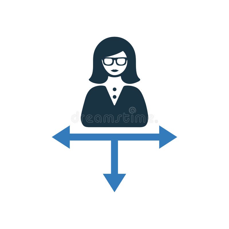 Work, Direction Icon / Vector Graphics Stock Vector - Illustration of ...