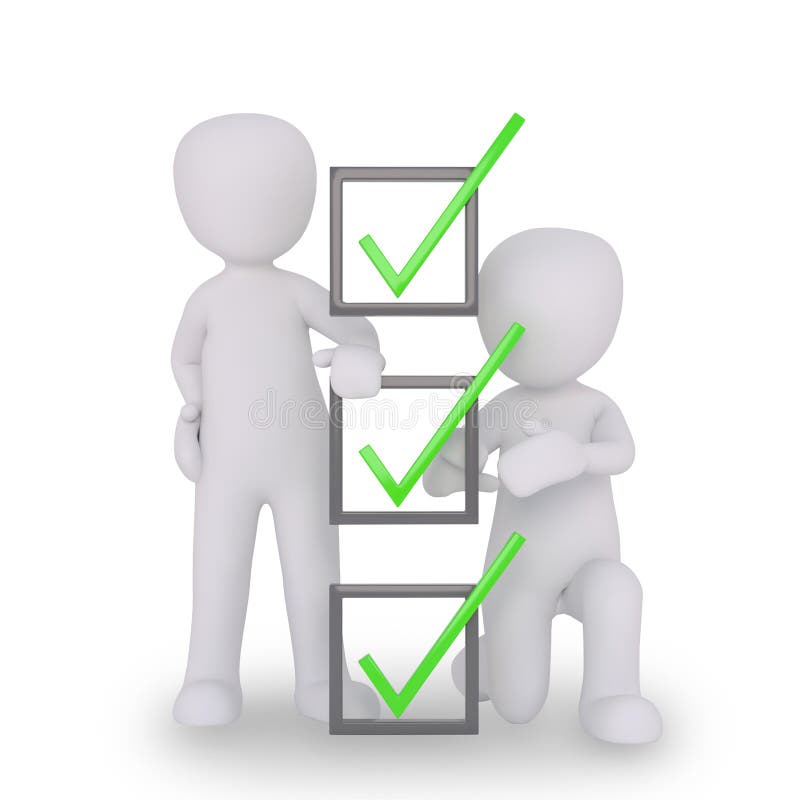 Work is Done Checklist Finished Stock Illustration - Illustration of ...