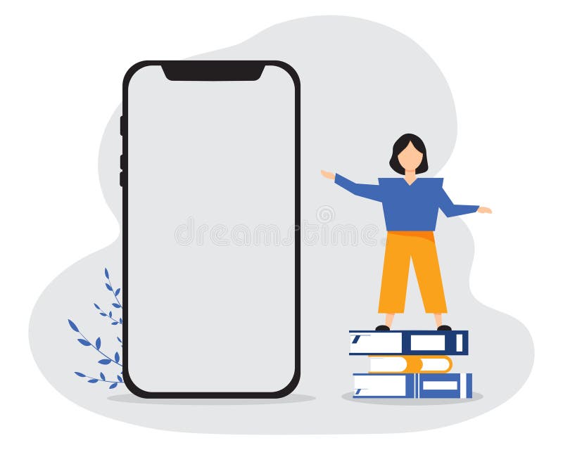 Work and Education Online. Virtual Classes, Chat Windows, Laptop ...