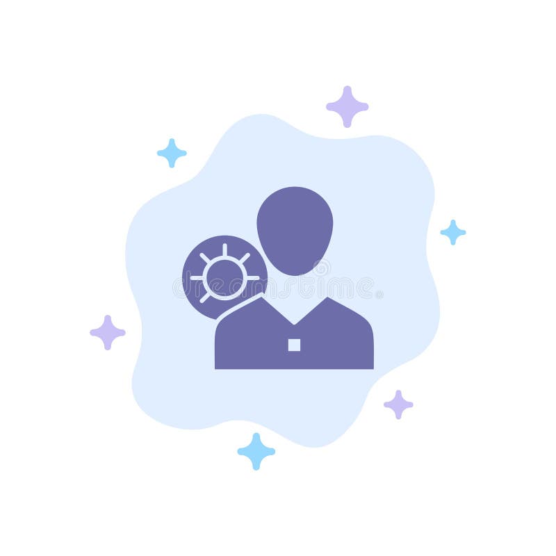 Work, Efficiency, Gear, Human, Personal, Profile, User Blue Icon on ...