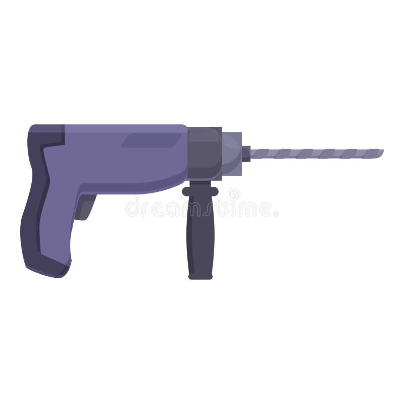 Work Electric Hammer Icon Cartoon . Machine Power Stock Illustration ...