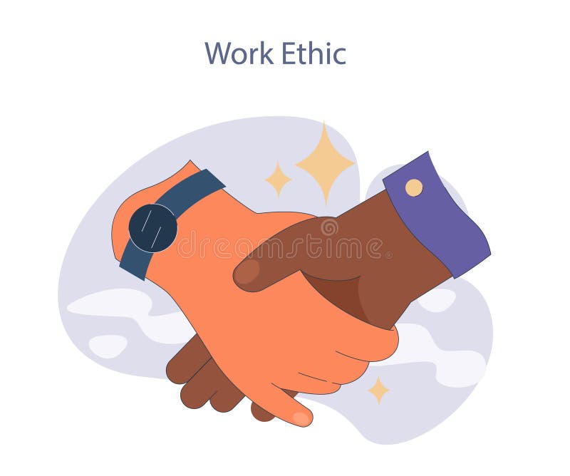 Work ethic concept. stock vector. Illustration of honor - 309083262