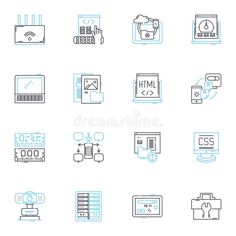 Work Ethics Linear Icons Set. Integrity, Accountability ...