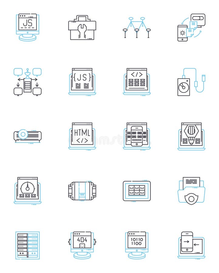 Work Ethics Linear Icons Set. Integrity, Accountability ...