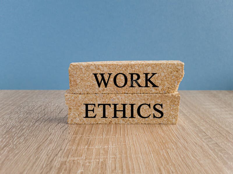 Work Ethics Symbol. Concept Words Work Ethics on Brick Blocks Stock ...
