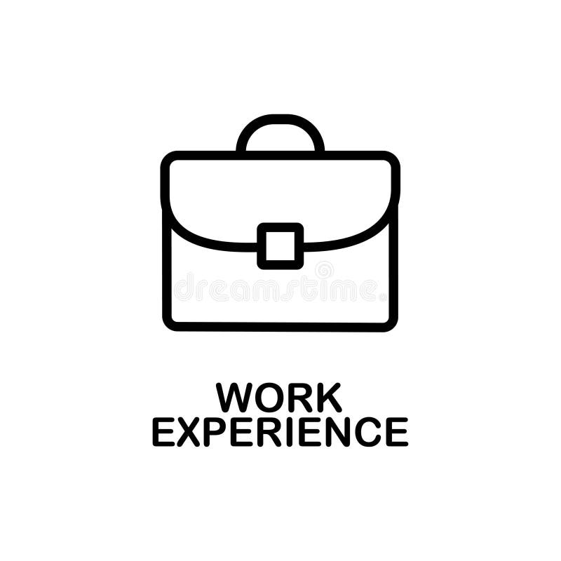 Work experience icon stock illustration. Illustration of symbol - 325375875