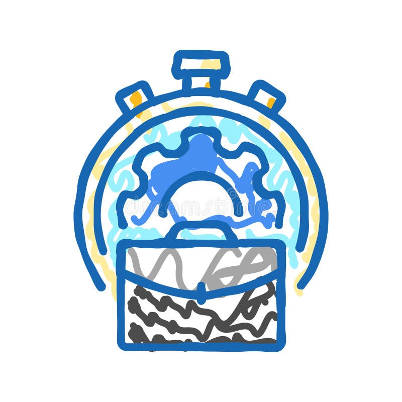 Work Experience Interview Job Icon Doodle Illustration Stock Vector ...