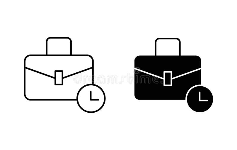 Work Experience Linear Art Icon Set. Work Experience Vector Mark for ...