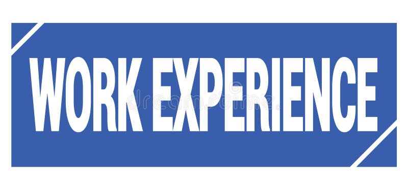 Work Experience Written Stock Illustrations – 272 Work Experience ...