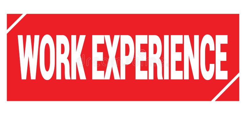 Work Experience Written Stock Illustrations – 272 Work Experience ...