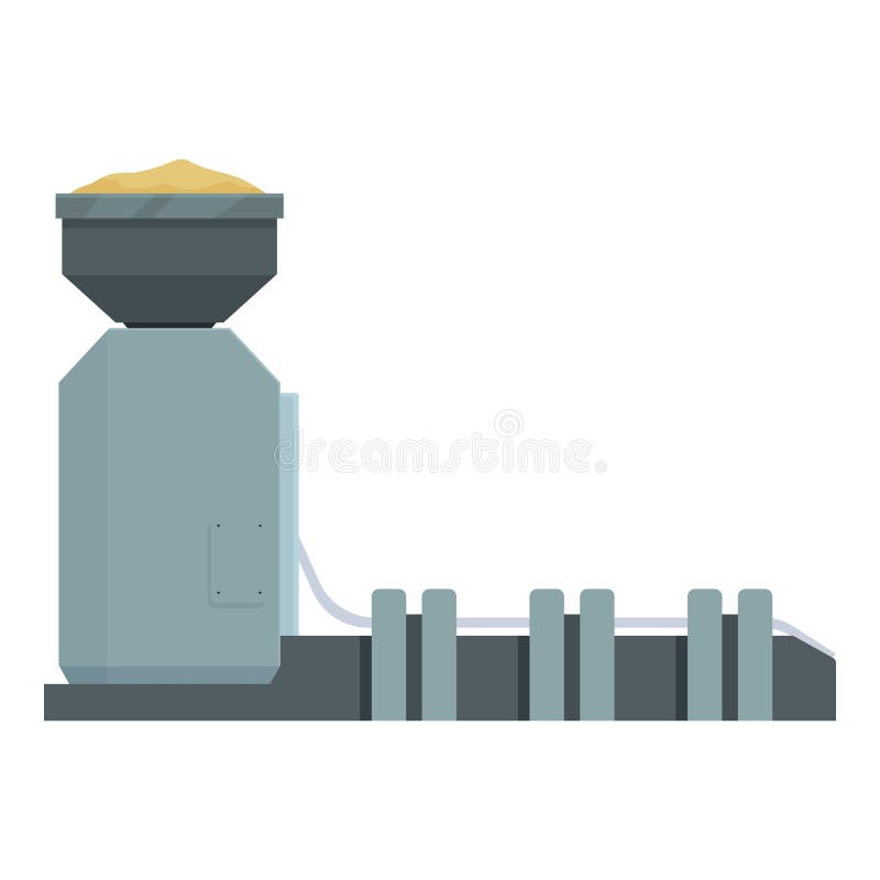 Work Factory Press Icon Cartoon Vector. Making Element Stock Vector ...
