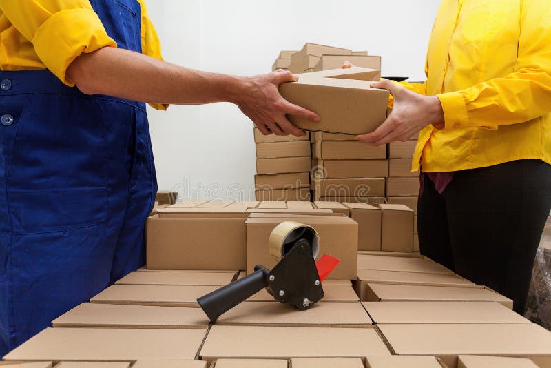 Products packing stock image. Image of blue, order, customer - 36633285