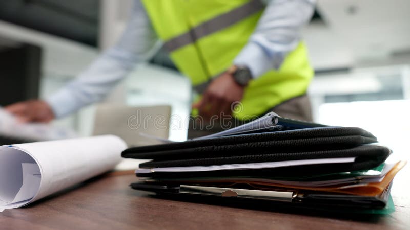 Work, Files and Documents of Building or Architectural Plans on an ...