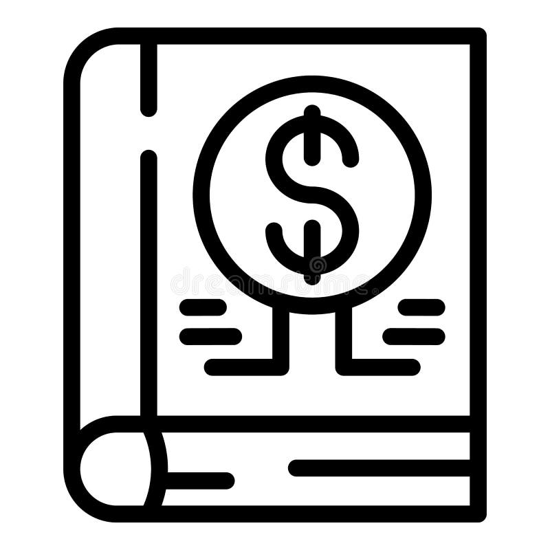 Work Finance Book Icon Outline Vector. Startup Idea Stock Vector ...