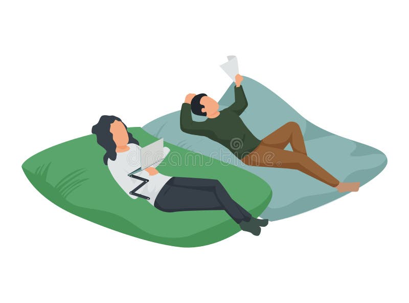 Work on Floor Composition stock vector. Illustration of innovative ...