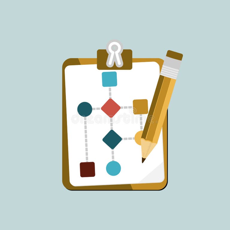 Work flow stock vector. Illustration of file, work, development - 49365012