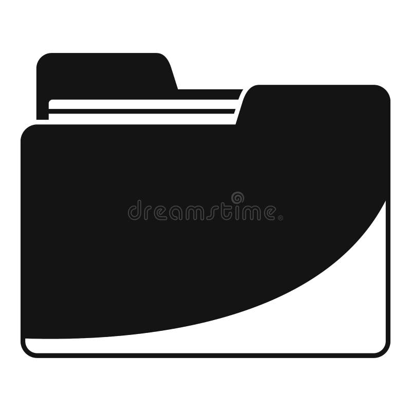 Work Folder Icon Neon Vector Stock Vector - Illustration of black ...