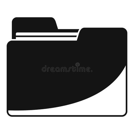 Work Folder Icon, Simple Style Stock Vector - Illustration of search ...