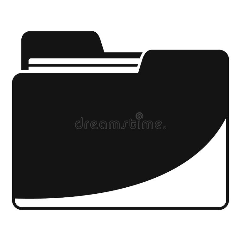Work Folder Icon, Simple Style Stock Vector - Illustration of search ...