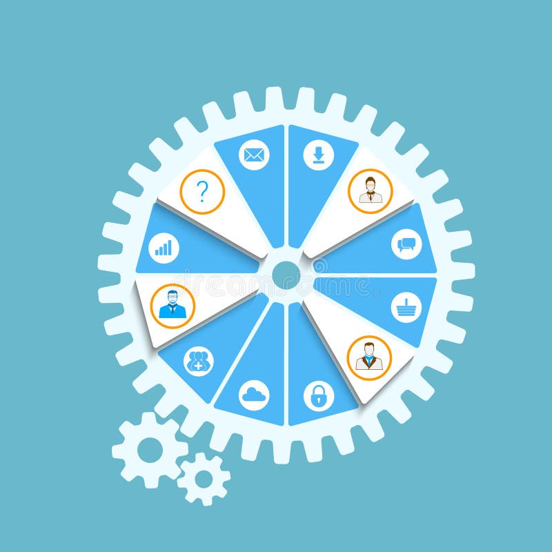 Work Gear stock vector. Illustration of idea, connection - 51752959