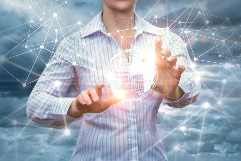 Work in global network stock image. Image of collaborate - 89012229