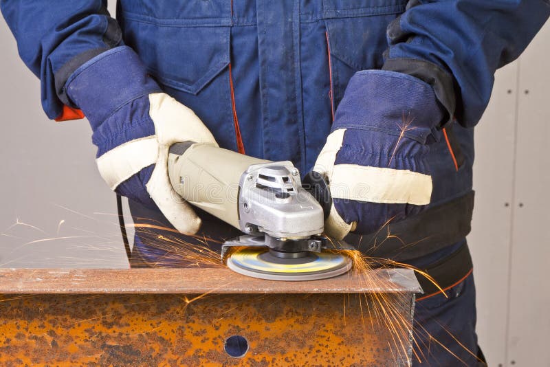 Work with grinder stock photo. Image of worker, workshop - 18841232